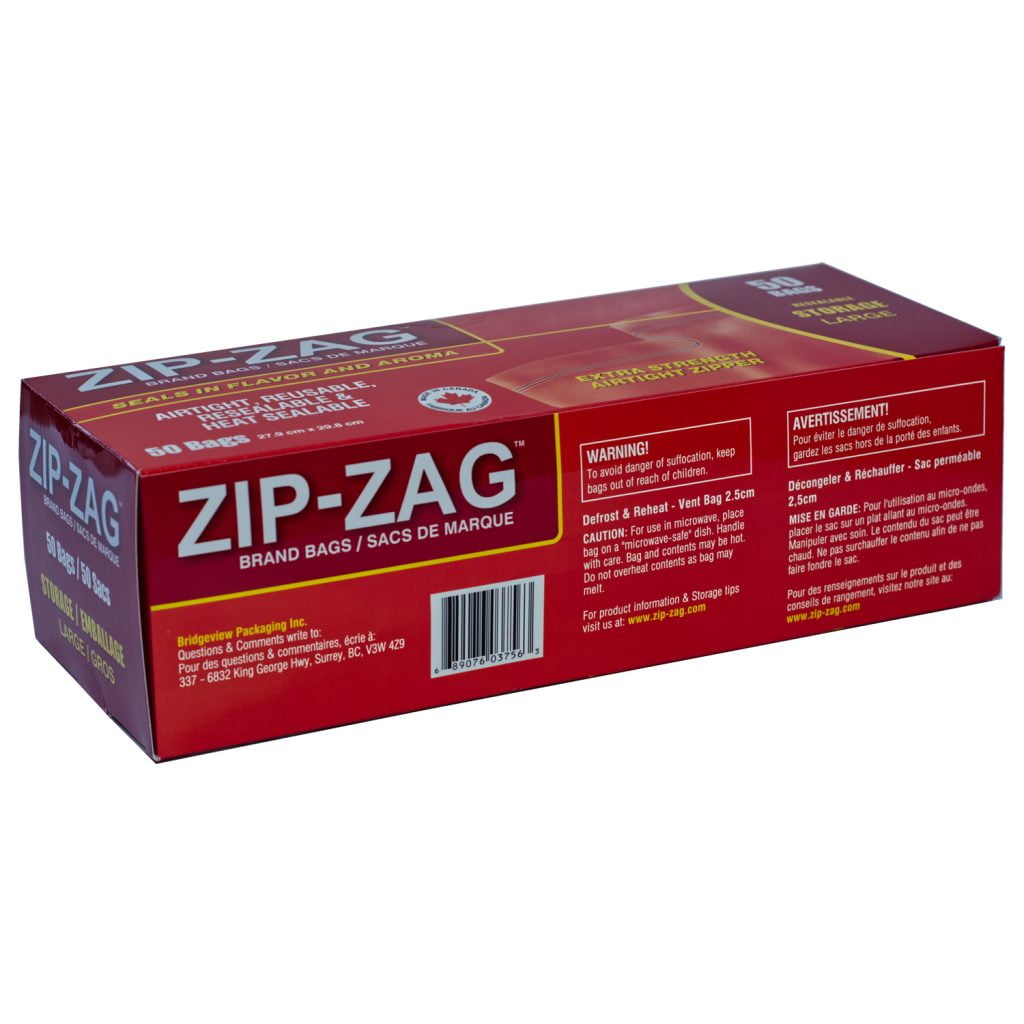 Zip Zag Bag Large 150 pack (1/2 lb) | The Grow Shop